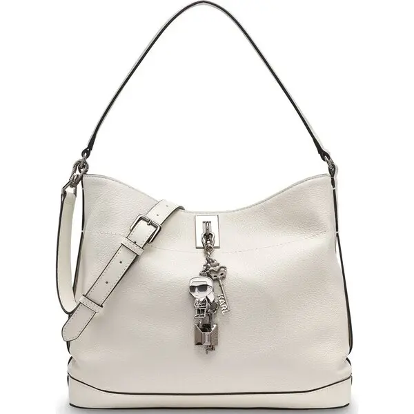 Karl Lagerfeld Paris Gisele Hobo - White Silver