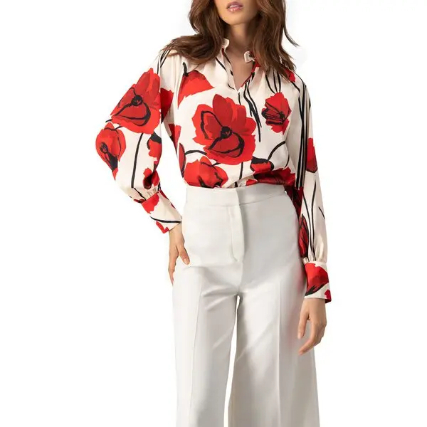IVONNE Floral Print Blouse