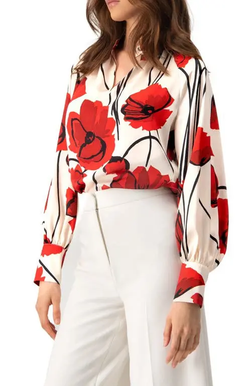 IVONNE Floral Print Blouse