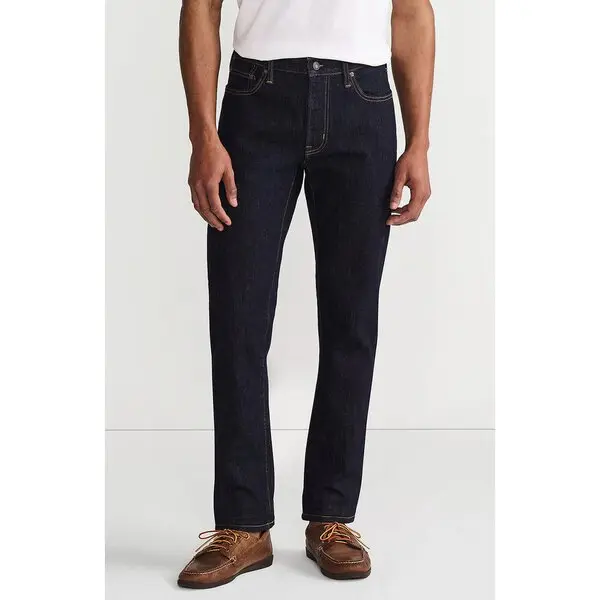 LANDS' END Slim Fit Stretch Jeans - Dark Rinse