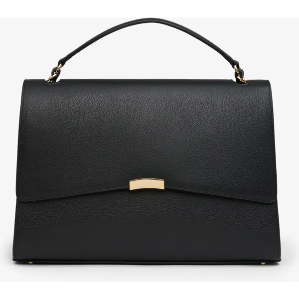 BY BANOO Signature Briefcase - Black/gold