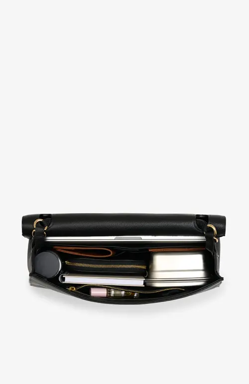BY BANOO Signature Briefcase - Black/gold
