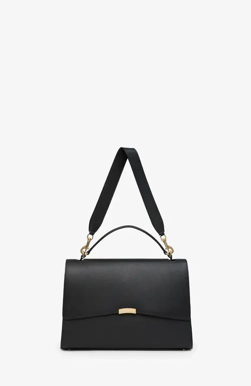 BY BANOO Signature Briefcase - Black/gold