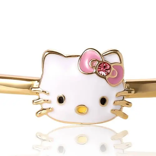 HELLO KITTY Tone Enamel Bangle Bracelet