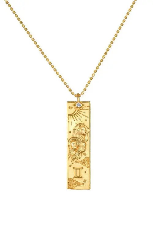 SATYA JEWELRY Zodiac Pendant Necklace - Gemini