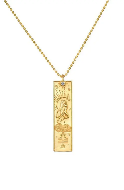 SATYA JEWELRY Zodiac Pendant Necklace - Libra