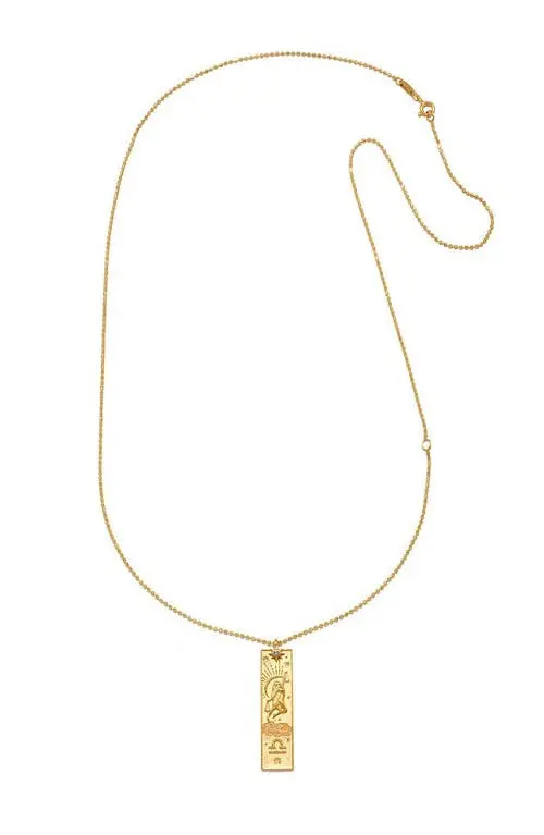 SATYA JEWELRY Zodiac Pendant Necklace - Libra