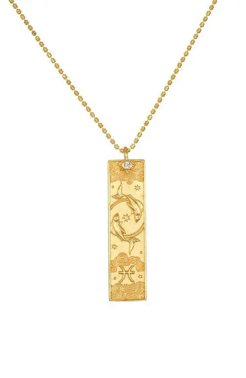 SATYA JEWELRY Zodiac Pendant Necklace - Pisces