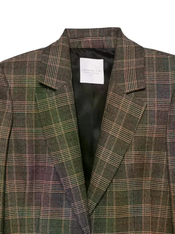 CENERE GB Check-pattern Blazer