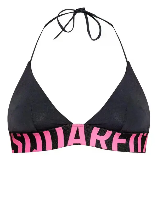 Dsquared2 Logo Underband Bikini Top - Black
