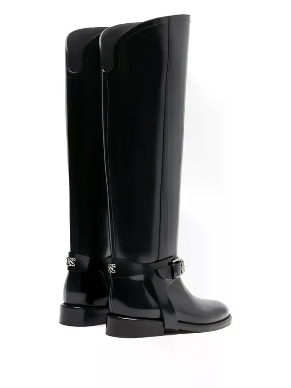 Casadei Leather Knee-high Boots