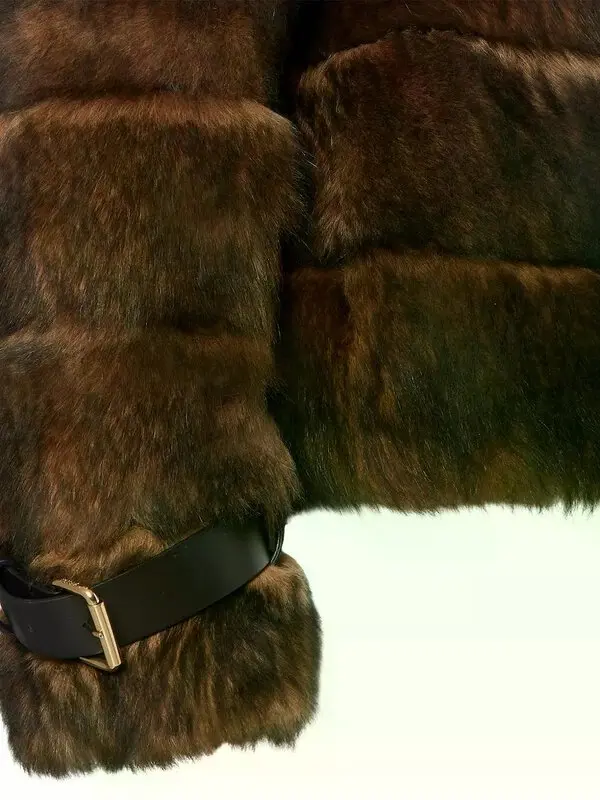 Fendi Fur Jacket With Buckle Detail