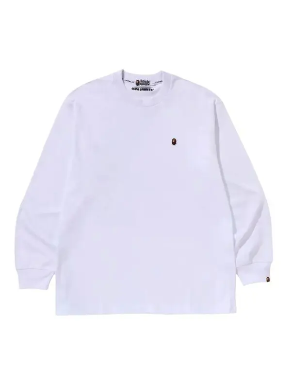 A BATHING APE Long-sleeve Logo-patch T-shirt
