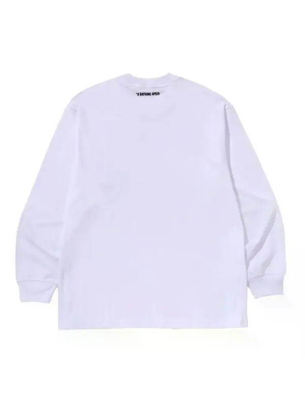 A BATHING APE Long-sleeve Logo-patch T-shirt