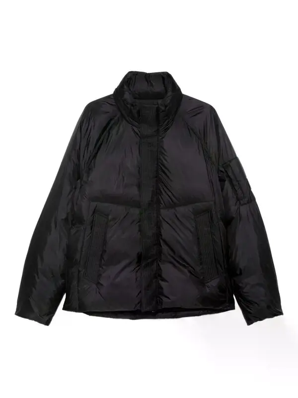 C.P. COMPANY Quilted Panelled Jacket - Black