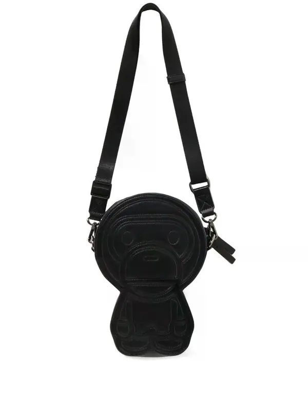 A BATHING APE Zip-fastening Messenger Bag - Black