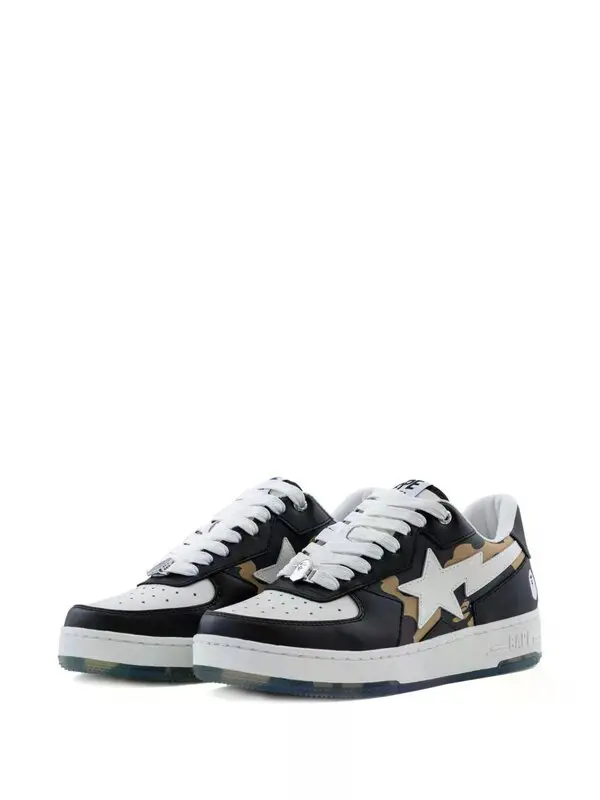 A BATHING APE Sta Camouflage Sneakers - Black