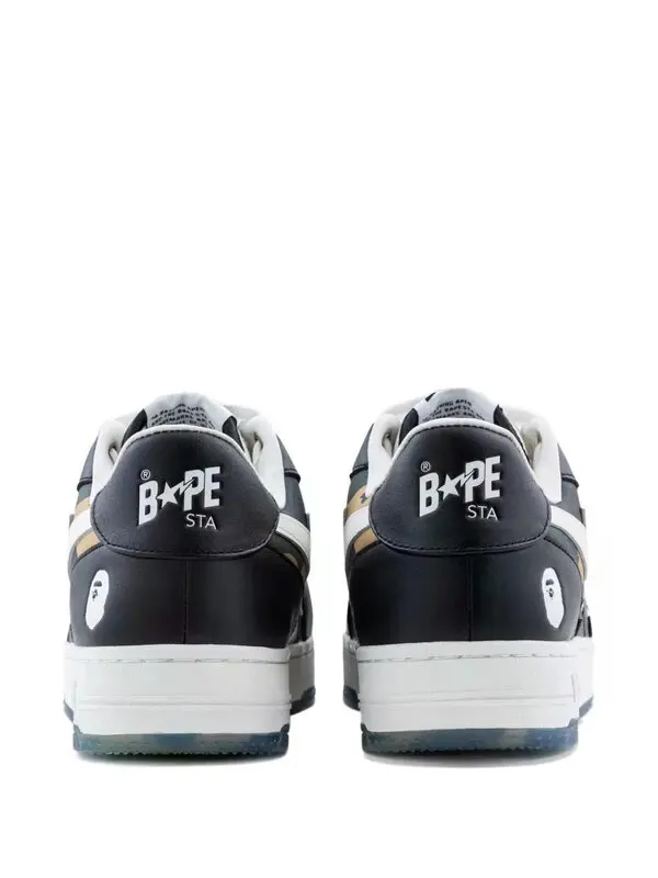 A BATHING APE Sta Camouflage Sneakers - Black