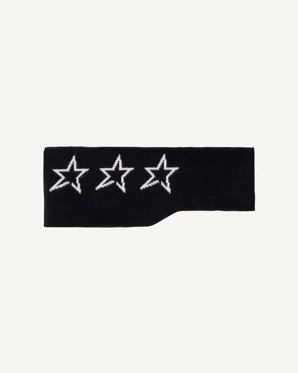 Perfect Moment Star Merino Wool Headband - Black