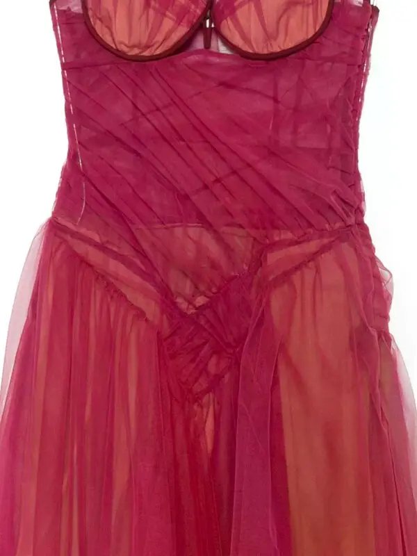 NENSI DOJAKA Asymmetric Draped Mini Dress