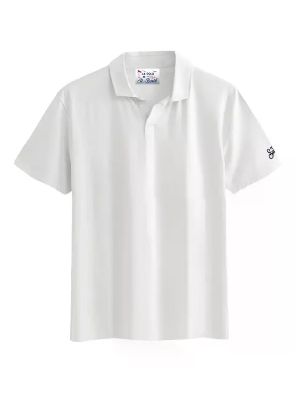 MC2 SAINT BARTH Embroidered Polo Shirt - White