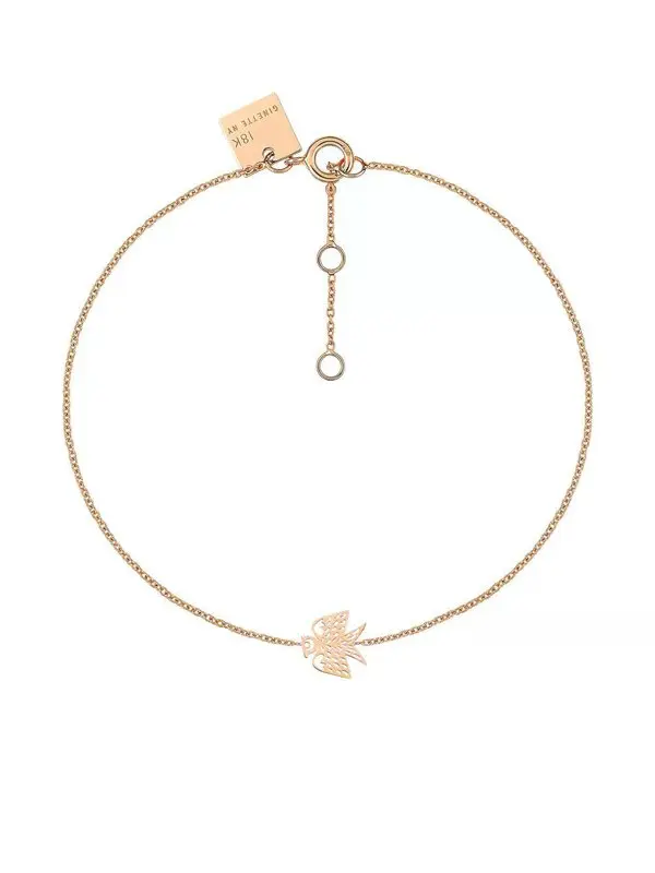 Ginette Ny 18k Rose Gold Georgia Bracelet - Pink