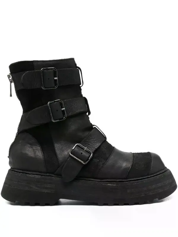 Guidi Multi-strap Boots - Black