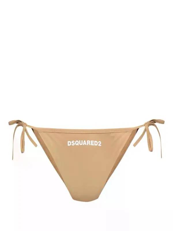 Dsquared2 Logo-print Bikini Bottom - Neutrals