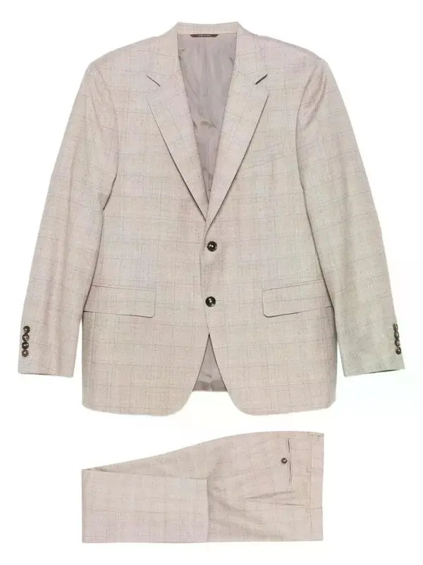 Canali Checked Single-breasted Suit