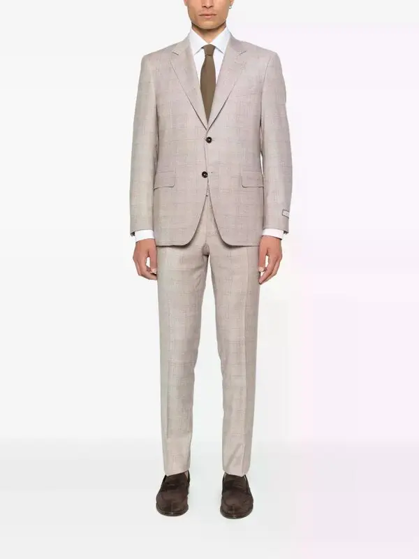 Canali Checked Single-breasted Suit