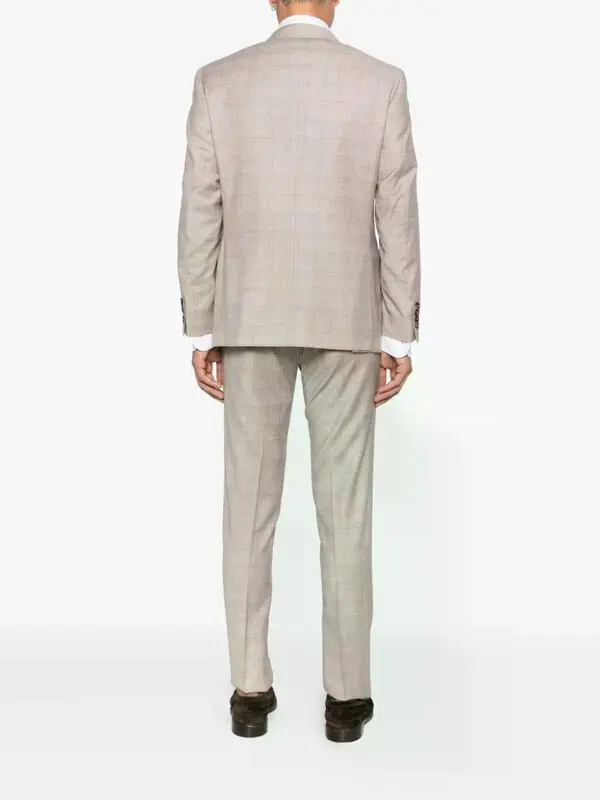 Canali Checked Single-breasted Suit