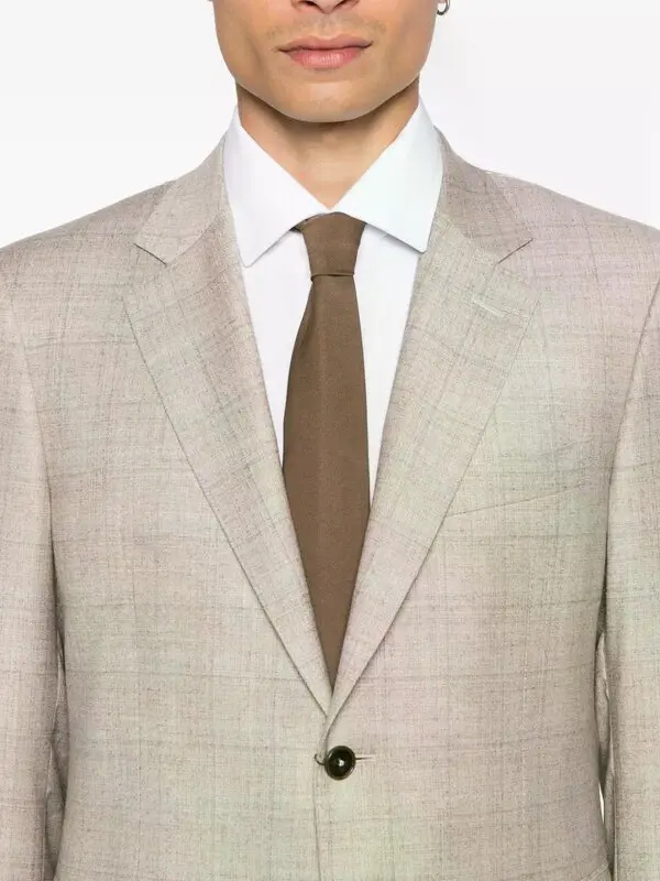 Canali Checked Single-breasted Suit