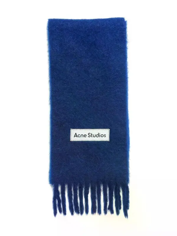 Acne Studios Fringed Scarf - Blue
