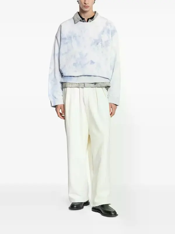 ANCELLM Tuck Sweat Trousers