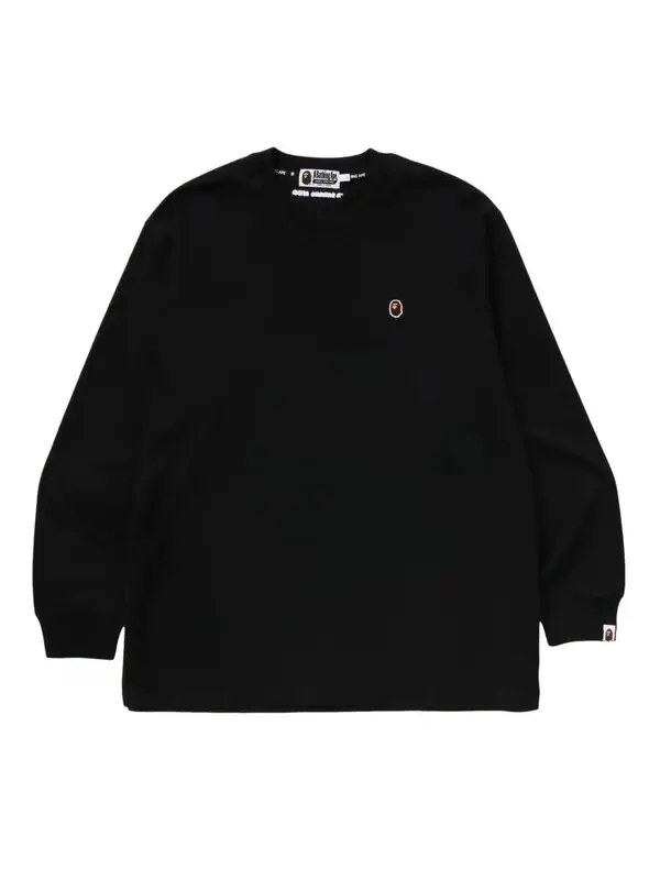 A BATHING APE Long-sleeve Logo-patch Sweater