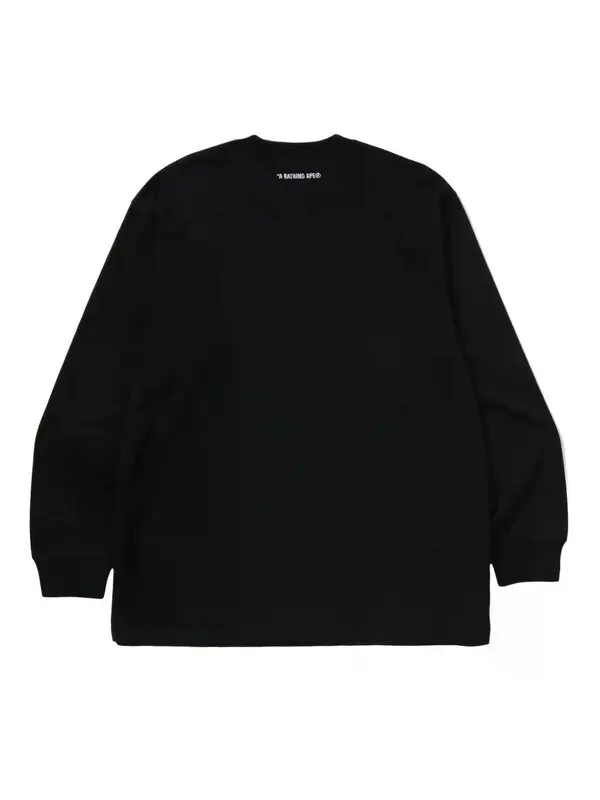 A BATHING APE Long-sleeve Logo-patch Sweater