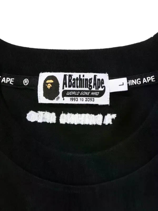 A BATHING APE Long-sleeve Logo-patch Sweater