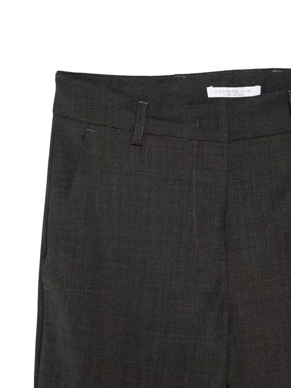 CENERE GB Pressed-crease Trousers - Grey