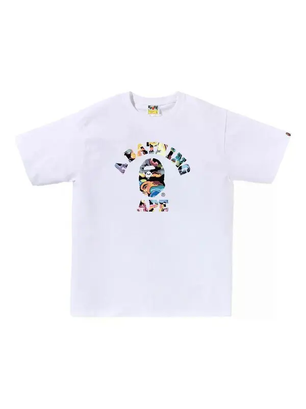 A BATHING APE Logo-graphic T-shirt - White