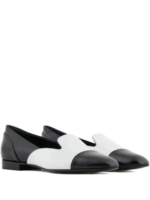 Giorgio Armani Two-tone Leather Loafers
