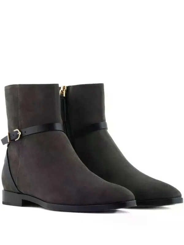 Giorgio Armani Suede Ankle Boots