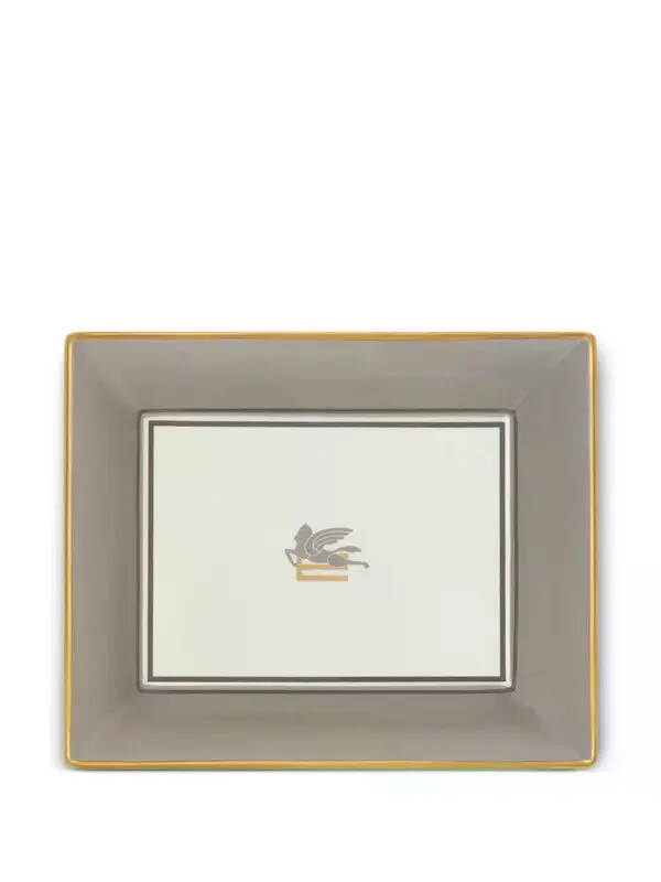 Etro Porcelain Tray - Grey