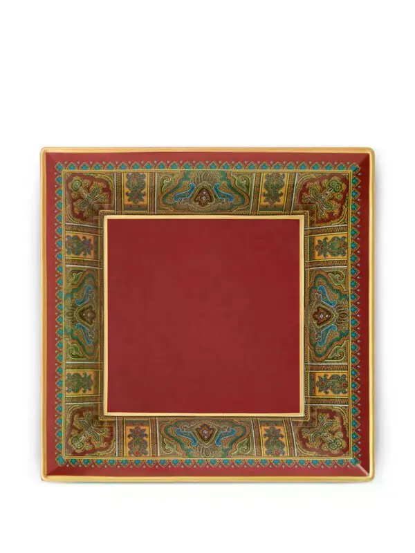Etro Paisley Porcelain Tray - Red