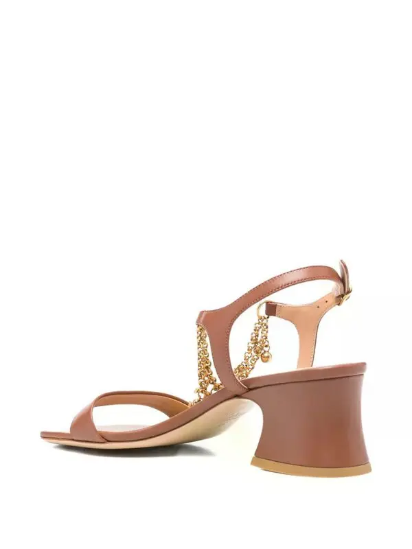 Chloé 50mm Charms Sandals - Brown