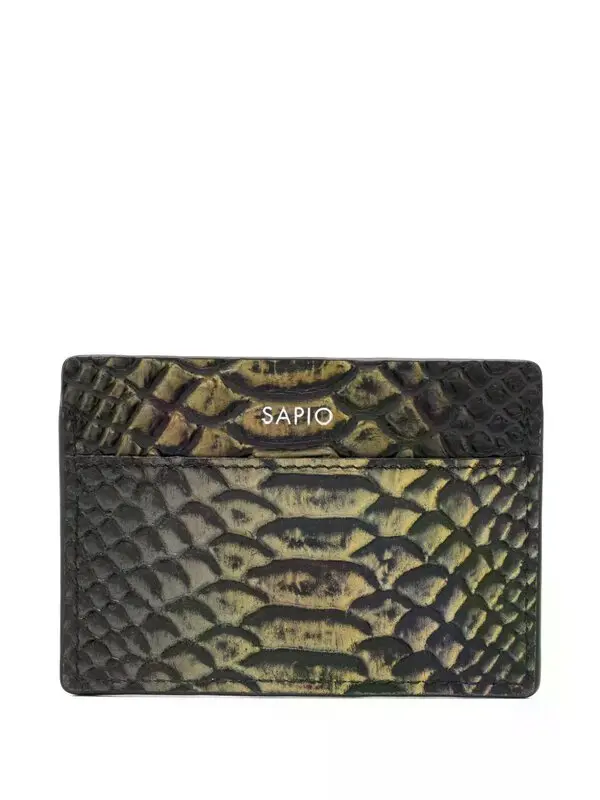 SAPIO Snake-effect Card Holder - Yellow