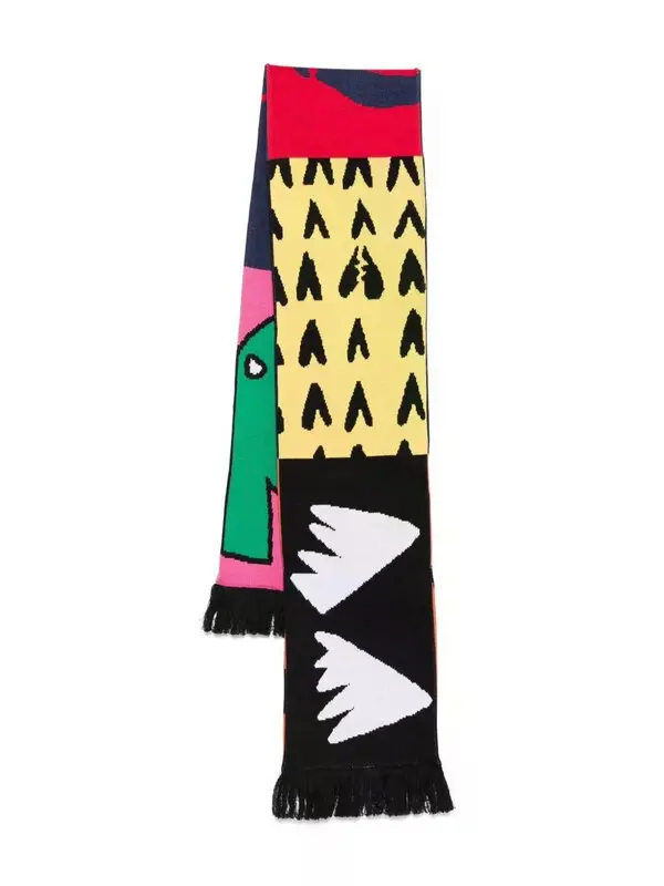 CHARLES JEFFREY Football Scarf - Black
