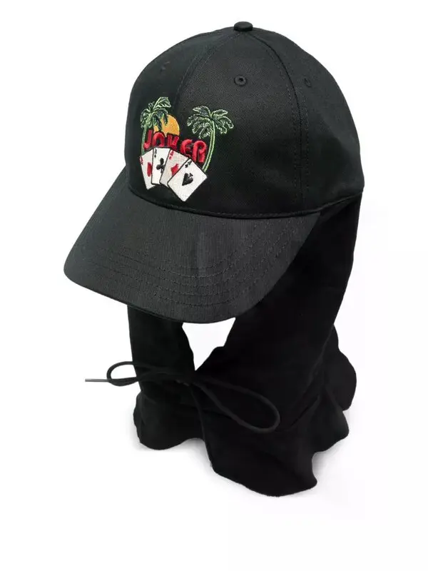 Martine Rose Embroidered Hooded Cap - Black