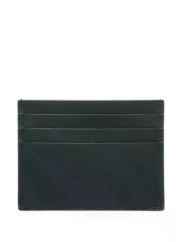 Giorgio Armani Logo-debossed Cardholder - Green