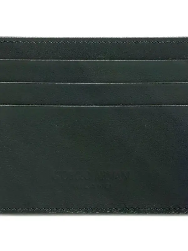 Giorgio Armani Logo-debossed Cardholder