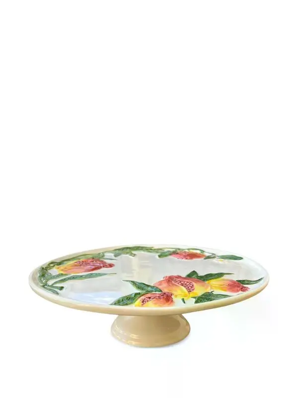 LES-OTTOMANS Pomegranate Cake Stand - Neutrals